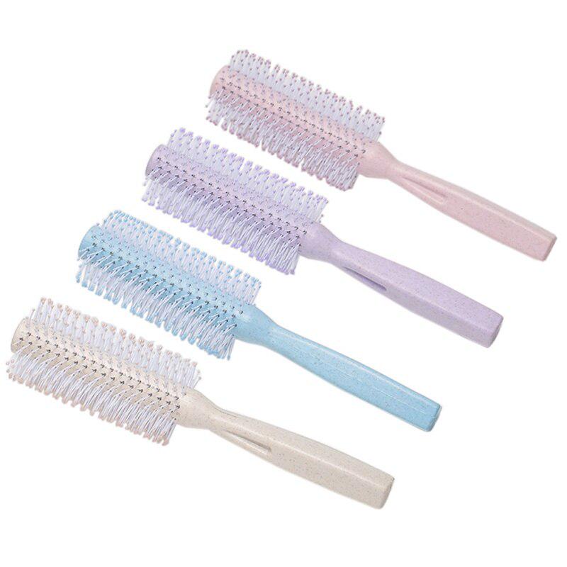 Buy 1PCS Pro Salon Roller Comb Wheat Straw Hair Curling Comb Hair ...