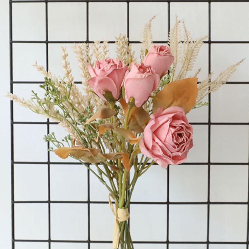 Cheap 1 Bunch Fake Dried Flower Artificial Flowers Bride Holding Flower ...