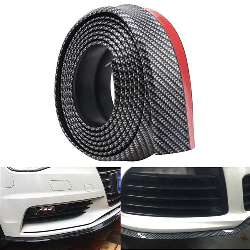 Buy Universal Car Trunk Fit Carbon Fiber Car Front Bumper Splitter Side ...
