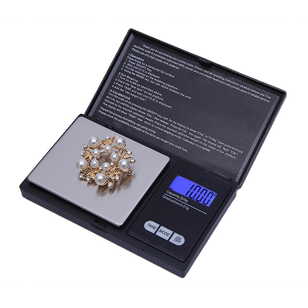 Satın alın Mini Portable 300g/0.01g ABS Plastic High Precision Digital Electronic Scale for ...