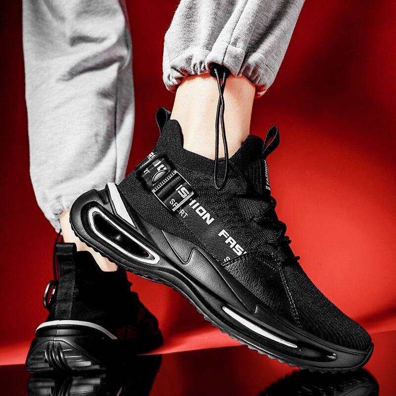 QZHSMY Men's Chunky Sneakers Thick Bottom Platform Men Shoes Fashion ...
