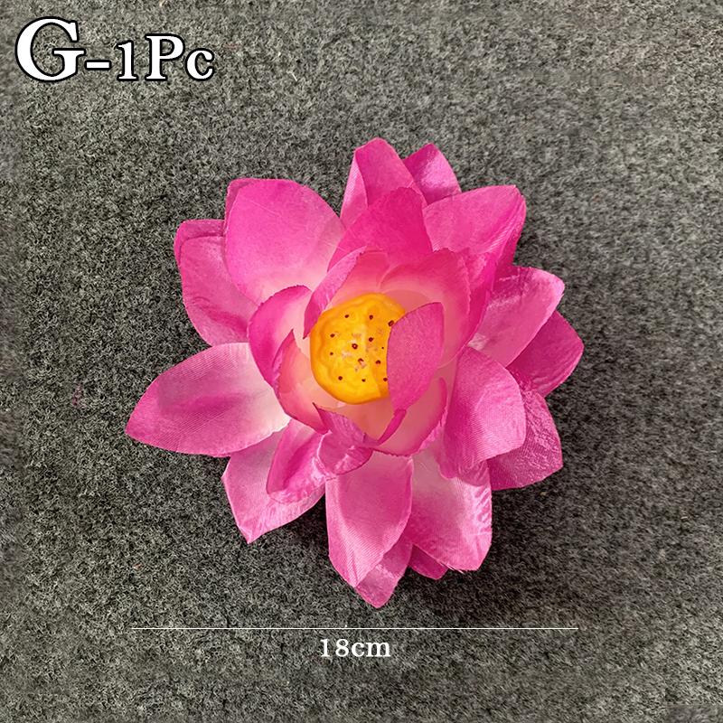 Satın alın 1PC Flower Head Water Lily Plant Artificial Lotus Garden ...
