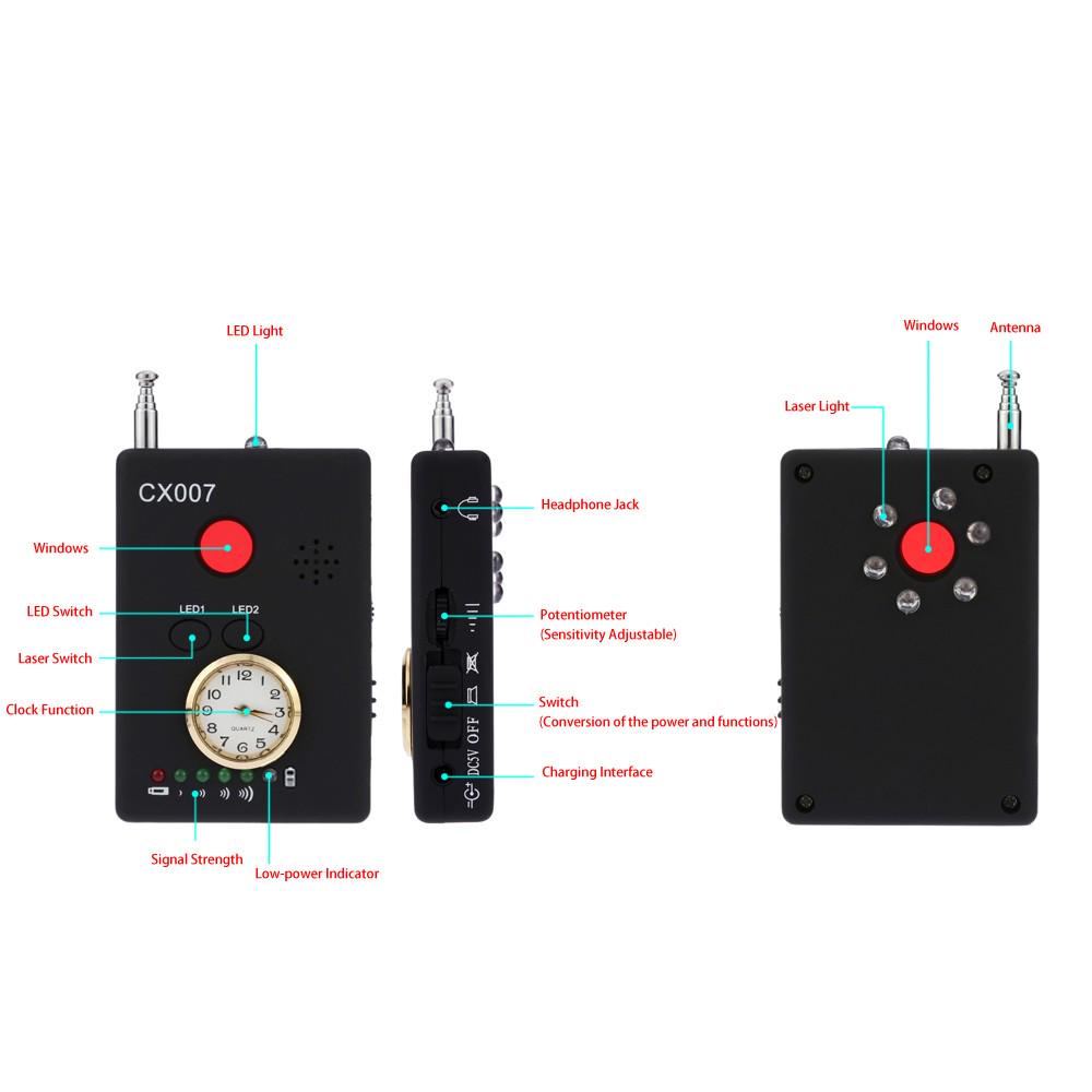 Multi-Functional Full-Range Rf Wireless Signal Radio Detector Camera ...