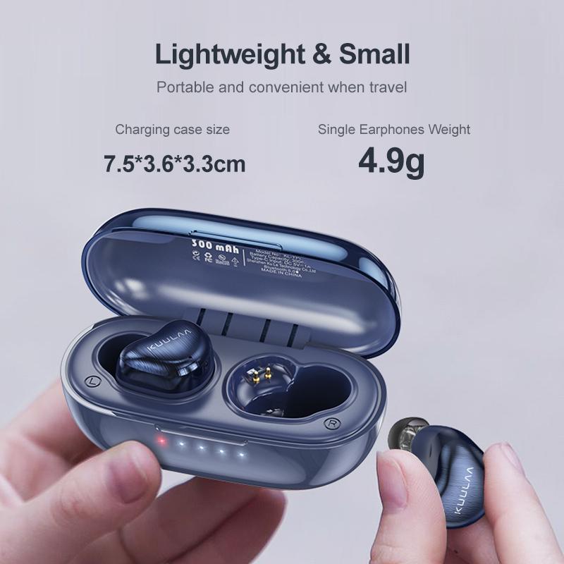 Buy KUULAA TWS Wireless Bluetooth 5.0 Earphones Binaural Calling ...