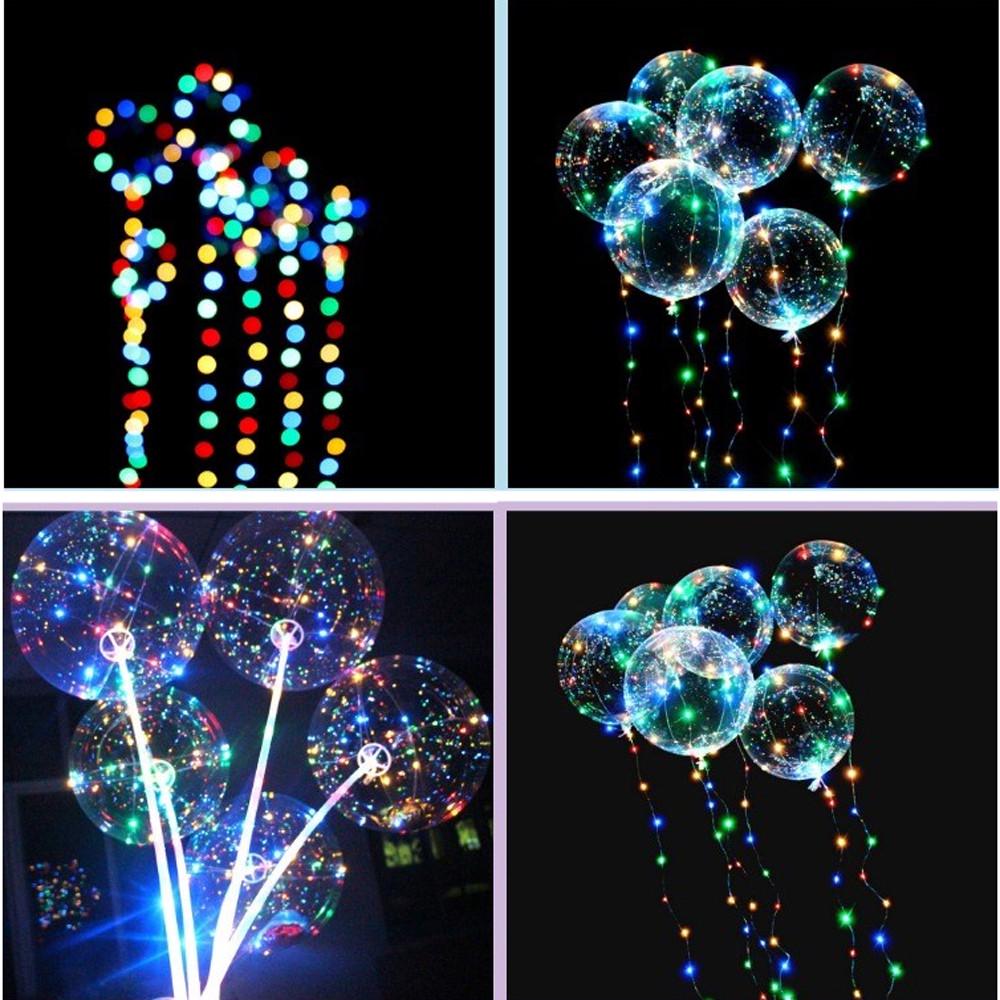 Buy Party Wedding Reusable Luminous Led Balloon Transparent Round ...
