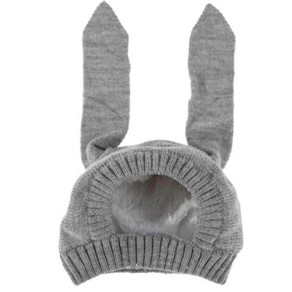 Buy Unisex Rabbit Ears Baby Hats Soft Warm Cute Toddler Kids Knitted ...