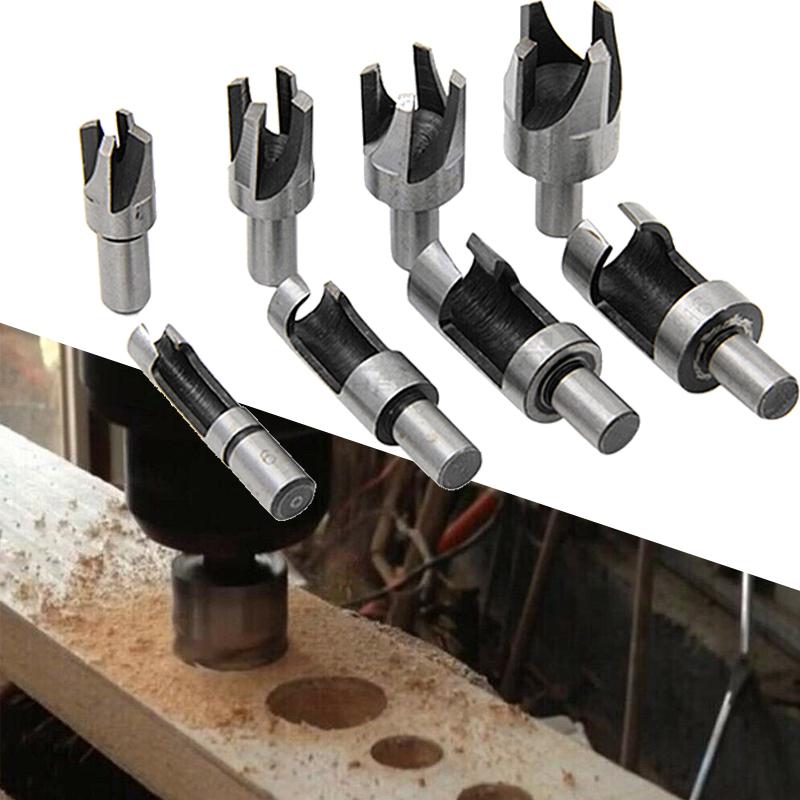 Buy 8pcs Wood Plug Cutter Straight and Taper Claw Drill Bit Woodworking ...