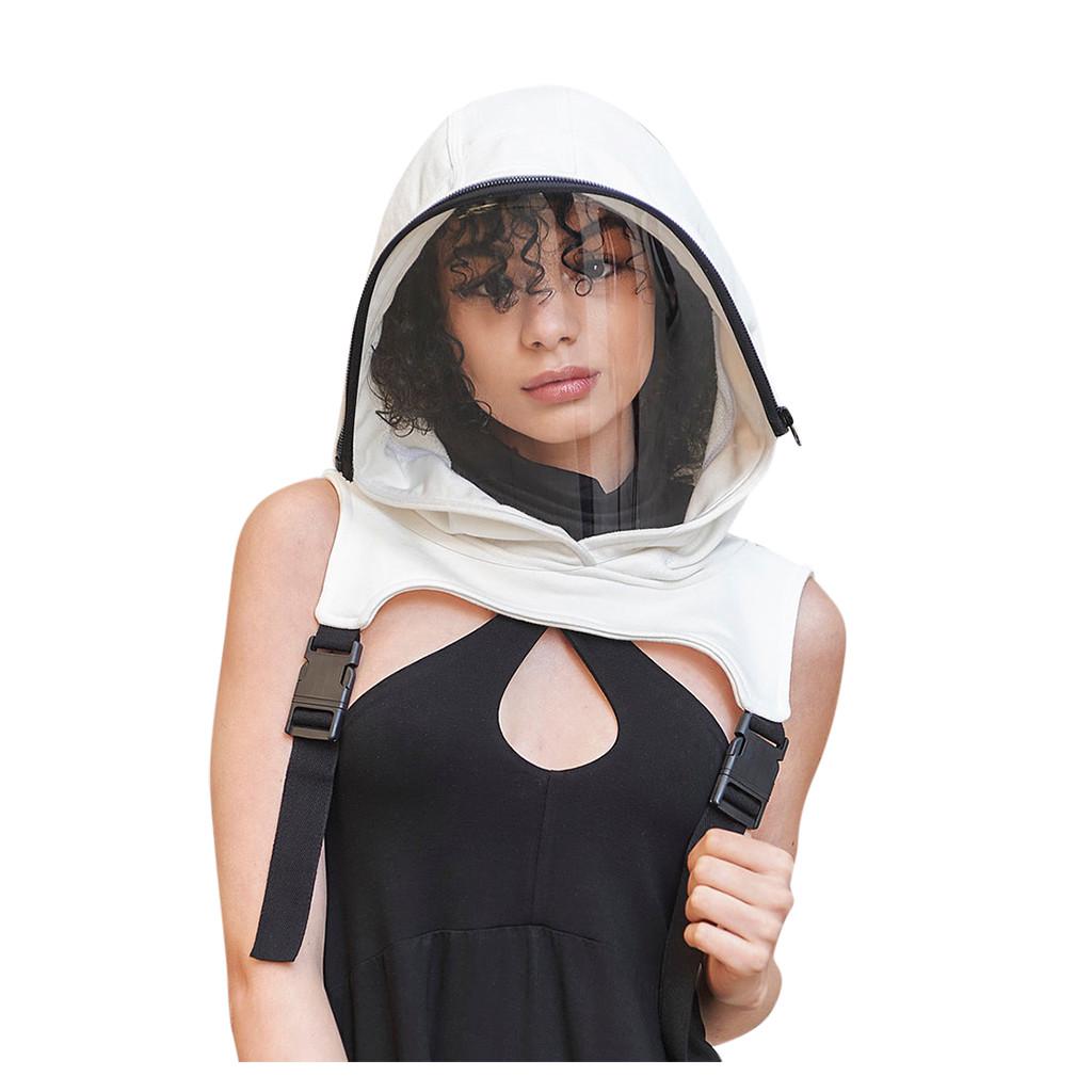 Buy Aominuo Full Protective Face Wear Clear Hooded Hat Adults Face ...