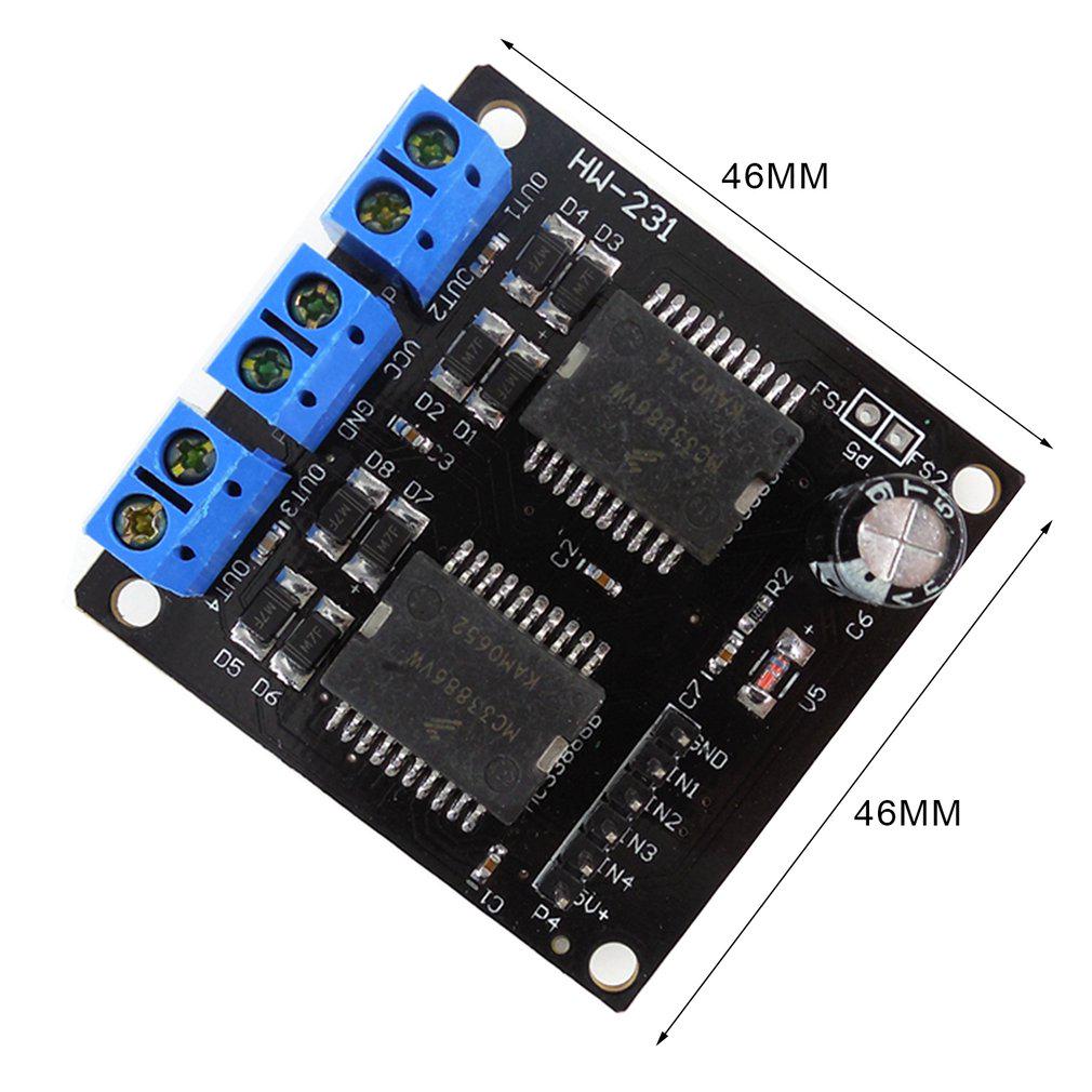 Buy HW-231 Dual MC33886 Motor Driver Board Expansion Module 5A for Robot Smart Car at affordable ...