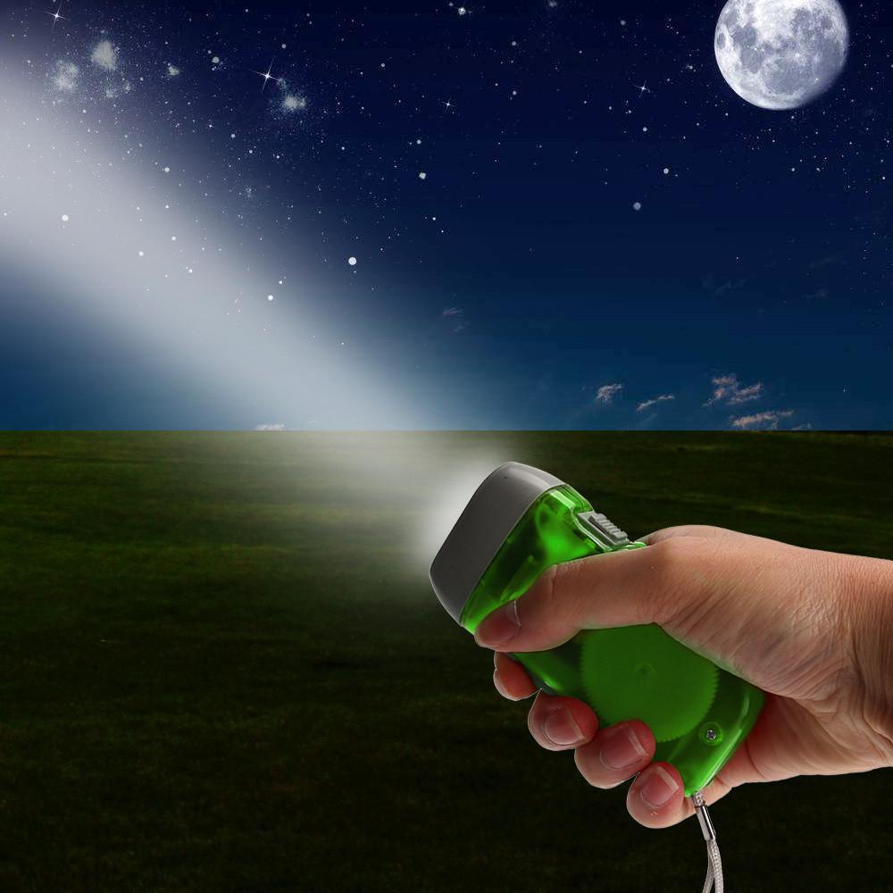 Buy Portable 3 LED Dynamo Flashlight Torch Pocket Manual Camping Tool ...