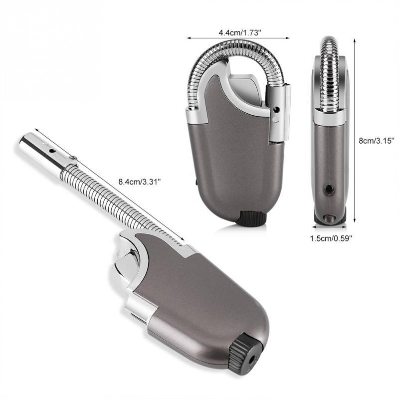 Buy Metal Body Flexible Refillable Butane Flame Lighter Ignition Tool ...