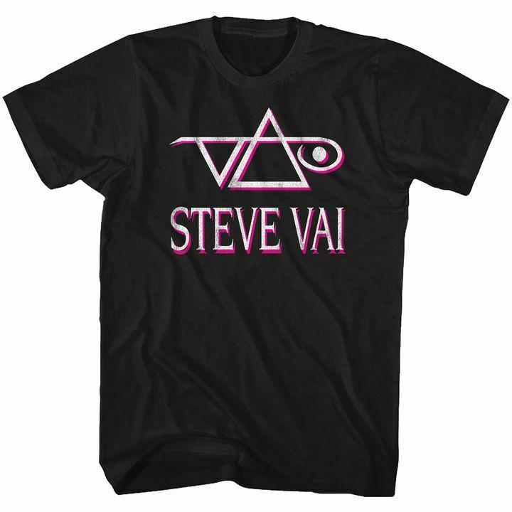 Buy Steve Vai Logo Black Adult T Shirt Print T Shirt Harajuku T -Shirts ...