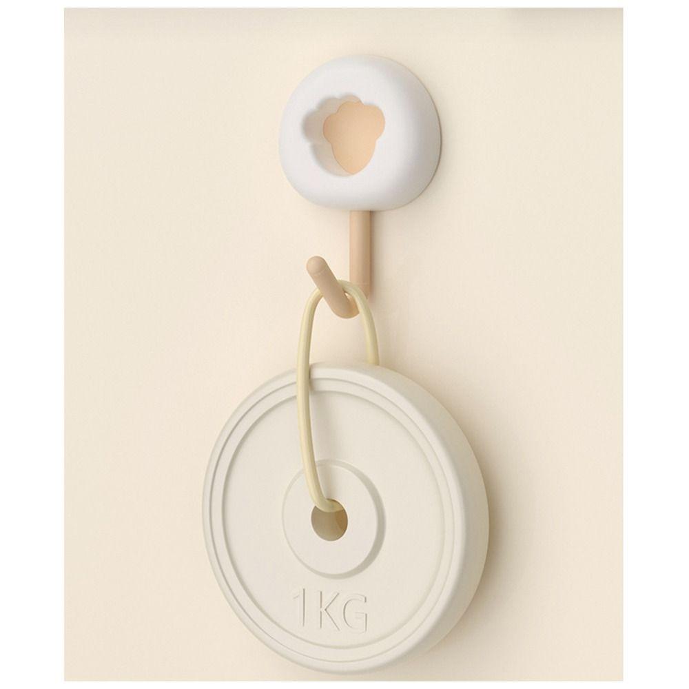 4 Pcs 4 Different Colors Wall Hooks ABS Coat Hooks Easy To Use Adhesive ...