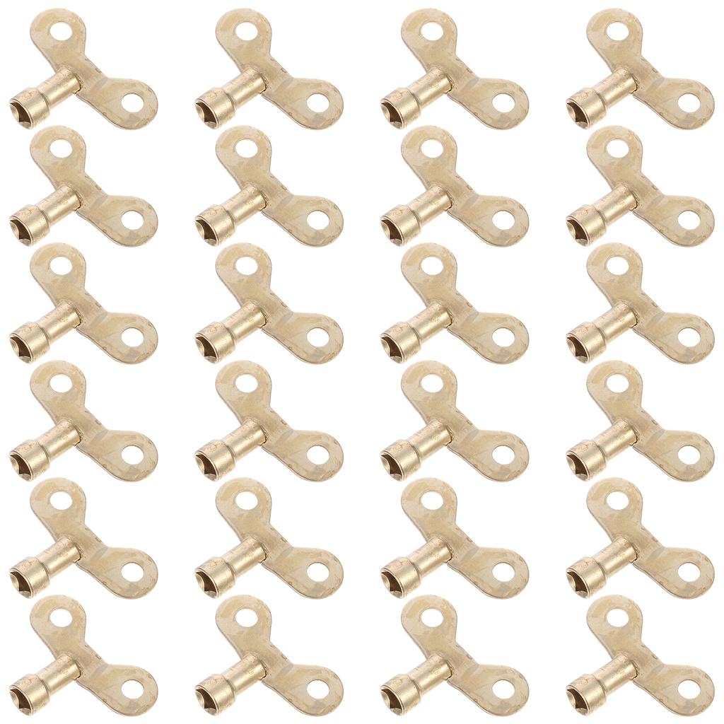 Buy 24pcs Metal Water Tap Switch Keys Golden Faucet Key Knob Radiator ...