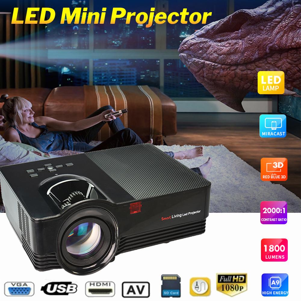 Buy Projector 2000 Lumens 1080P HD Android 6.0 System WiFi Mobile Phone ...