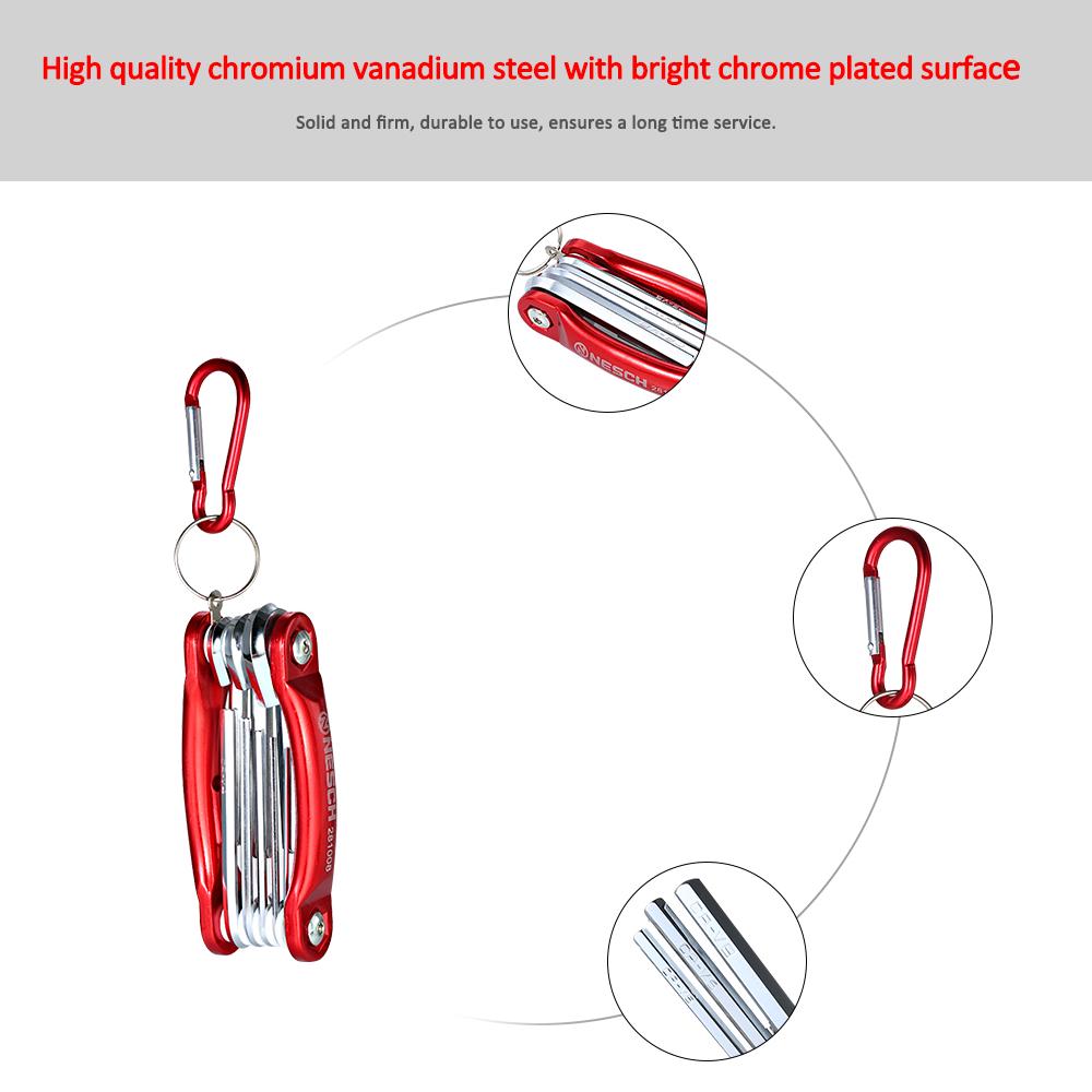 Cheap 8-in-1 Portable Allen Wrench Set Folding Hex Keys Metal Internal ...