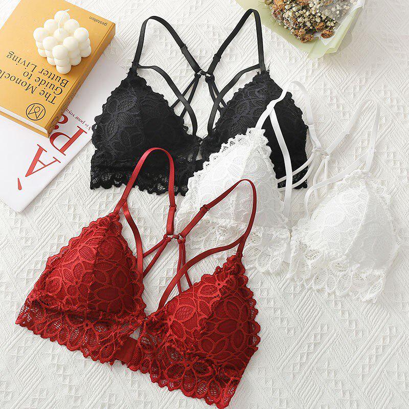 Buy Women's Intimates Female Underwear Hollow Out Backless Lace Solid ...