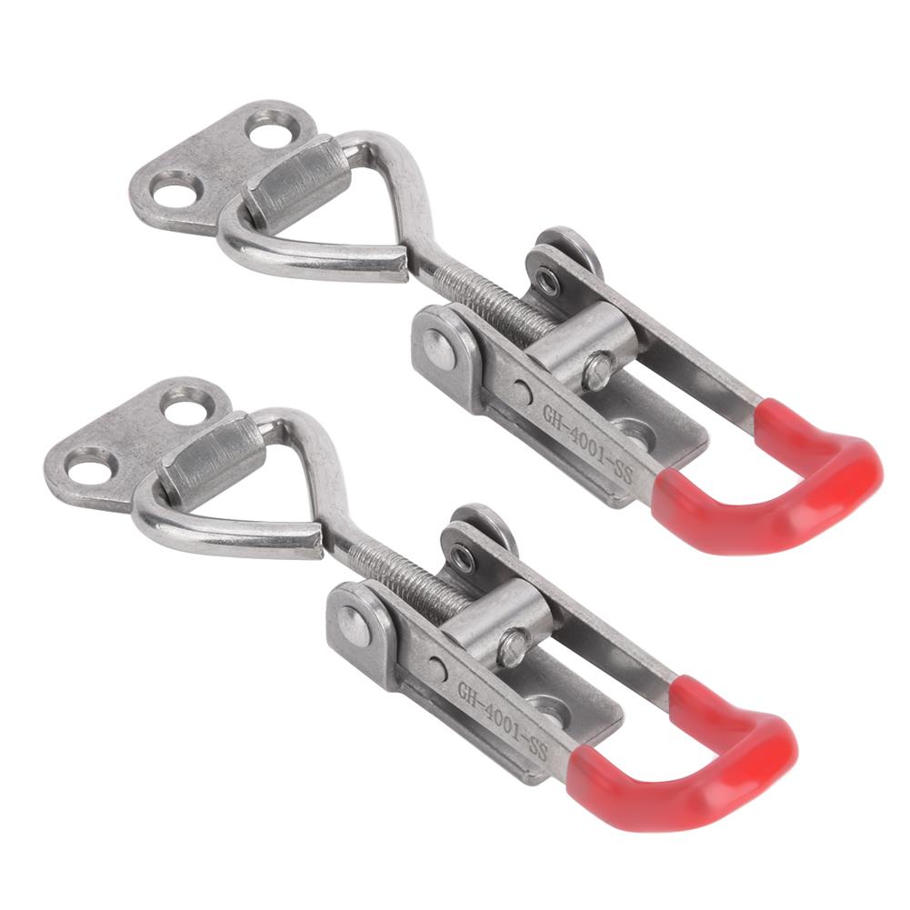Buy 2Pcs Toggle Clamp Clip 304 Stainless Steel Adjustable Buckle Quick ...