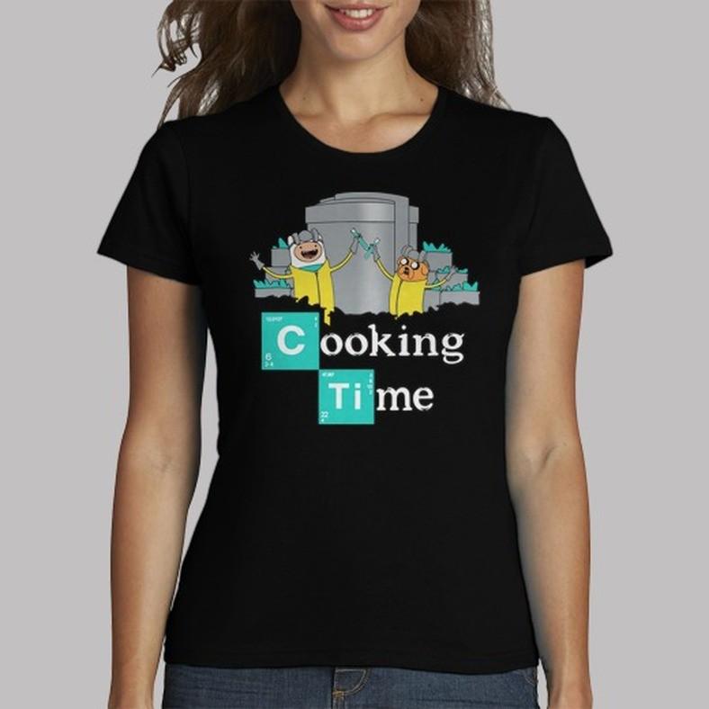 Satın alın Women's T-Shirt Cooking Time Printed Tees | Joom