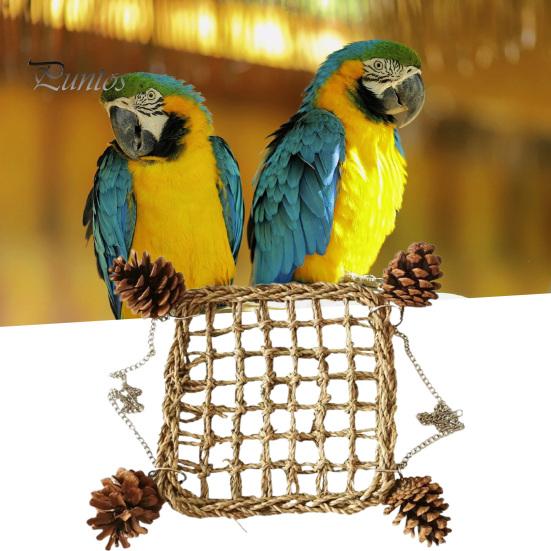 Funny Pine Cone Decor Entertaining Bird Sleeping Nest Pet Bird Parrot ...