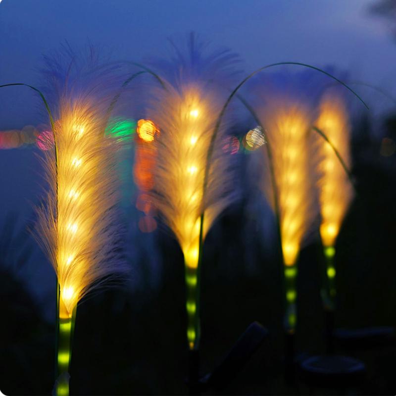 Cheap Solar Reed Lights Waterproof LED Garden Lights Auto Sensor Garden ...