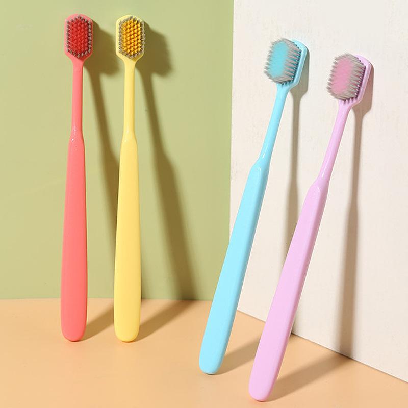 Silver ion toothbrush soft bristles adult household men and women 2 ...