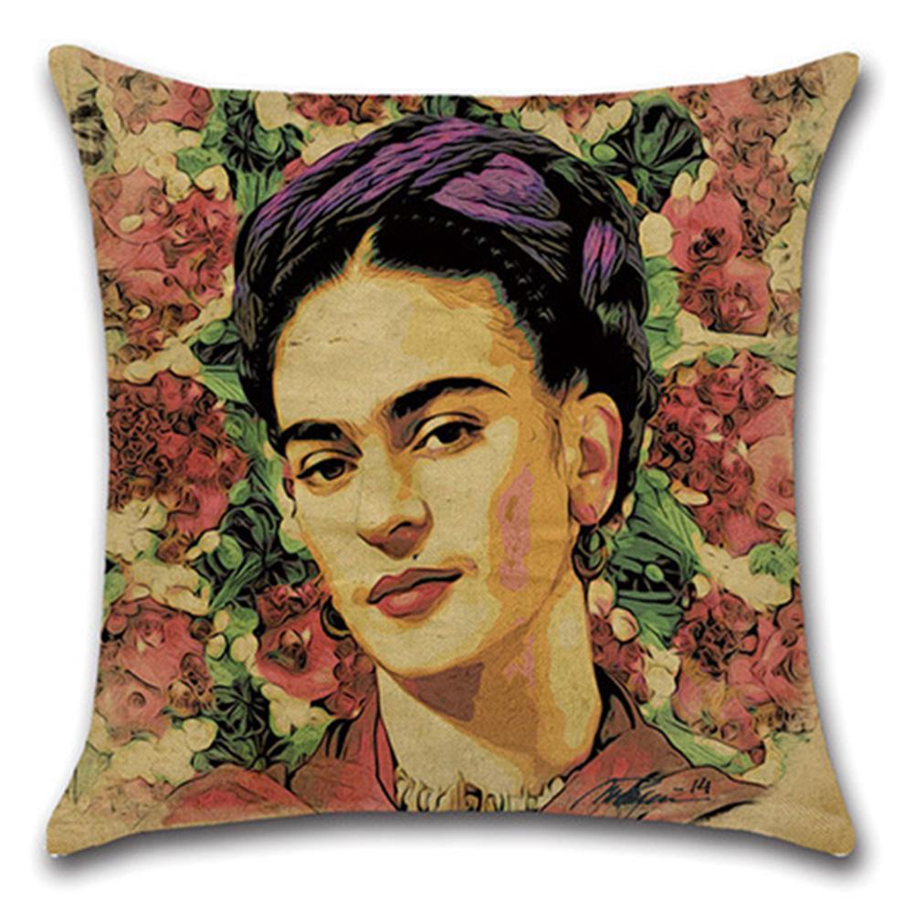 Cheap Frida Kahlo Cotton Linen Throw Pillow Case Throw Cushion Cover ...
