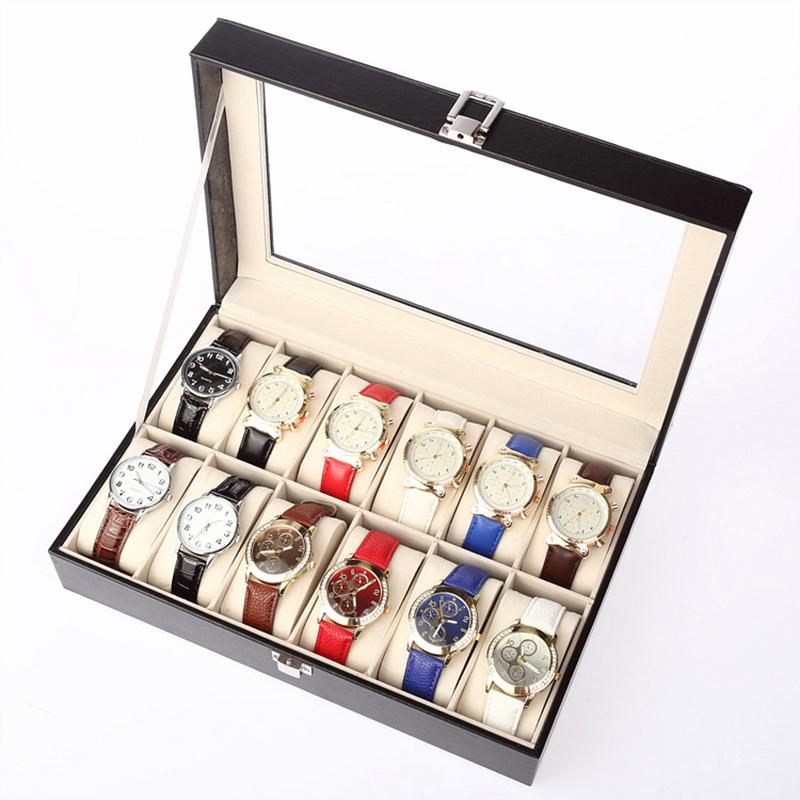 Buy 2020 Various Watch Boxes Wooden Pu Leather Watch Boxes Lock Watch ...