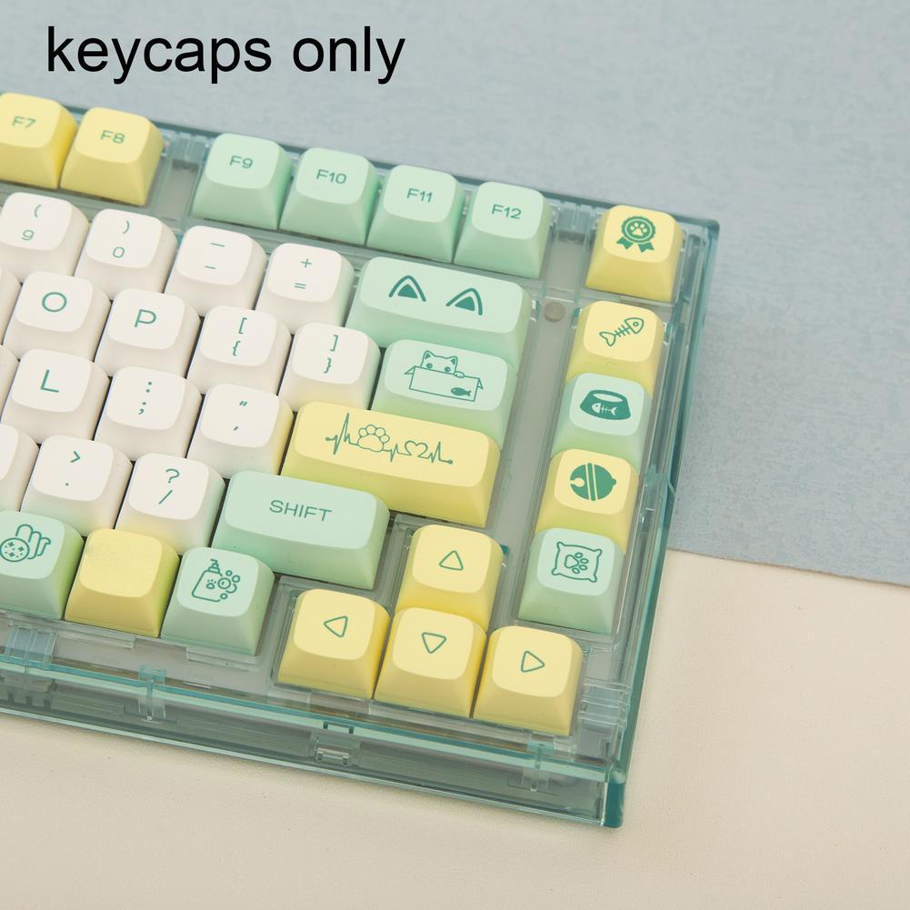 Buy XDA Keycaps Strange Cat 131 Keys PBT Keycap For Cherry Mechanical ...