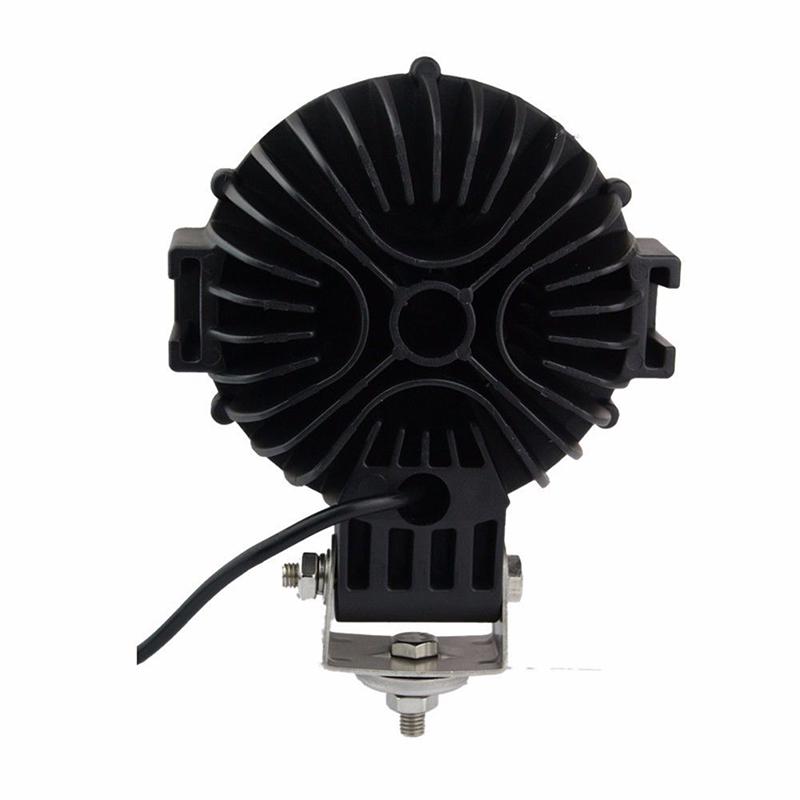 51W 7 "Led Arbeit Licht Spot Rot Runde Offroad Nebel Fahren 4Wd Boot ...