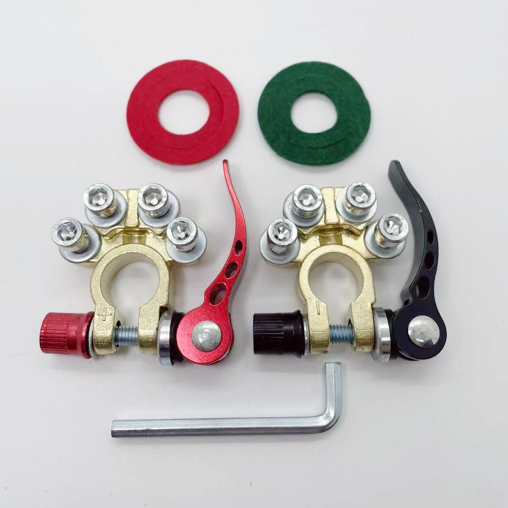 Buy 1 Pair Car Battery Terminals 12V 24V Automotive Car Top Post ...