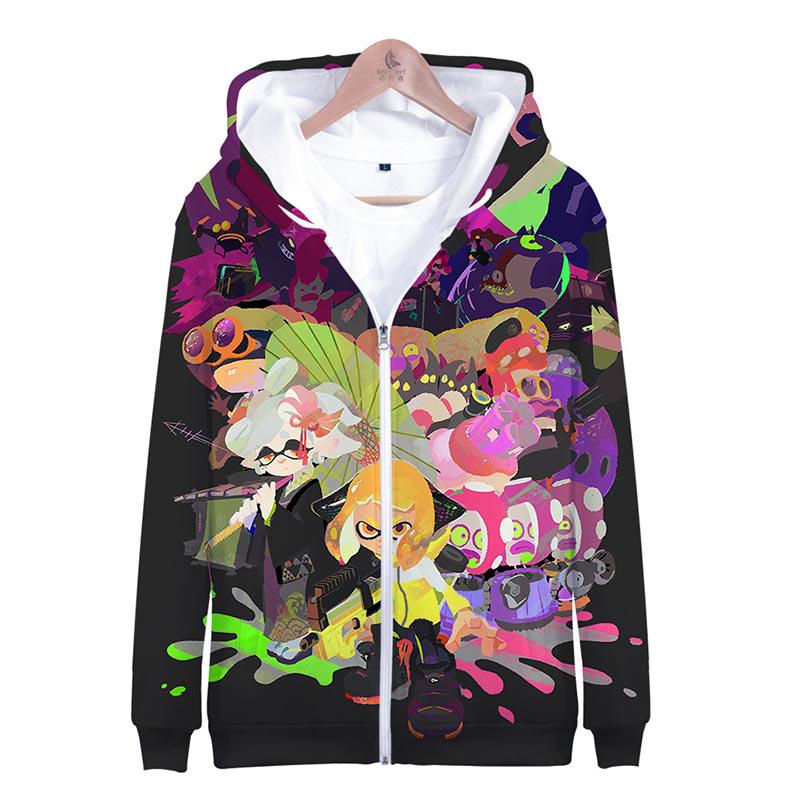 Shooting Game Splatoon 3D Printed Hoodies Boys Girls Long Sleeve Kids ...