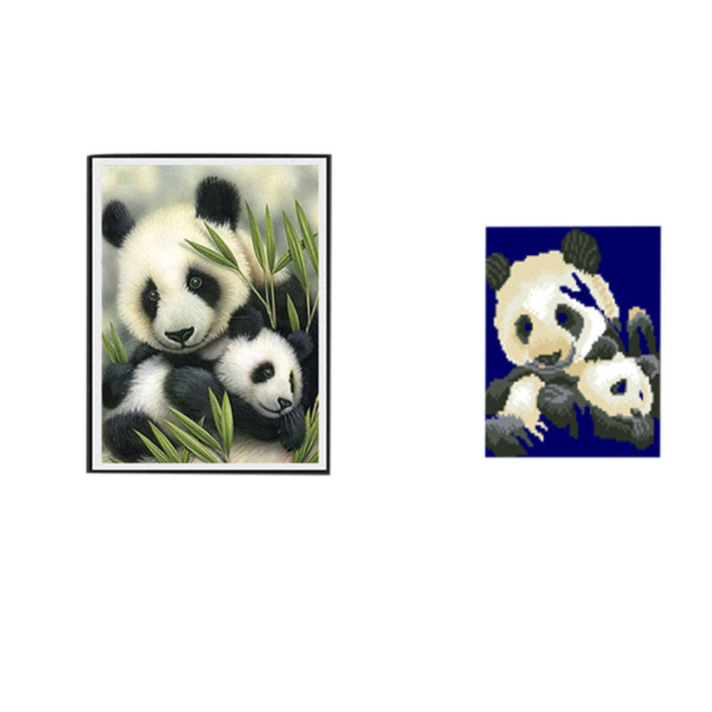 5D Diamond Switch Kit Embroidery Pandas Painting Mosaic Needlework ...