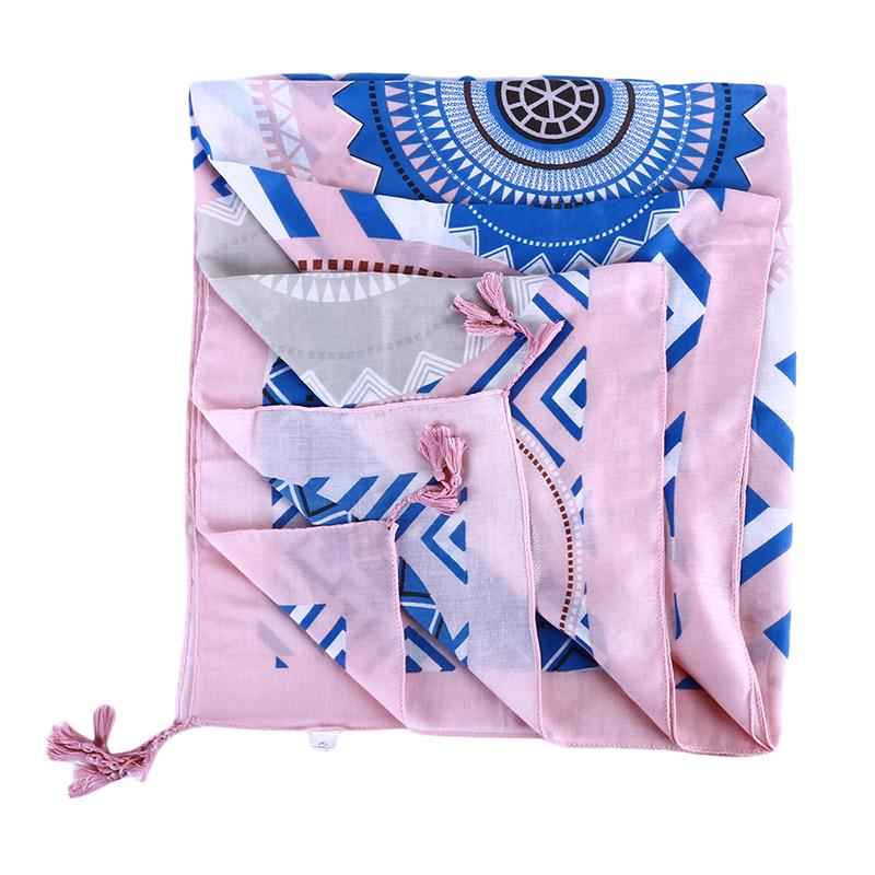 Buy Women's Print Scarf Wraps Shawl Soft Scarves Tippet Bohemia Beach ...