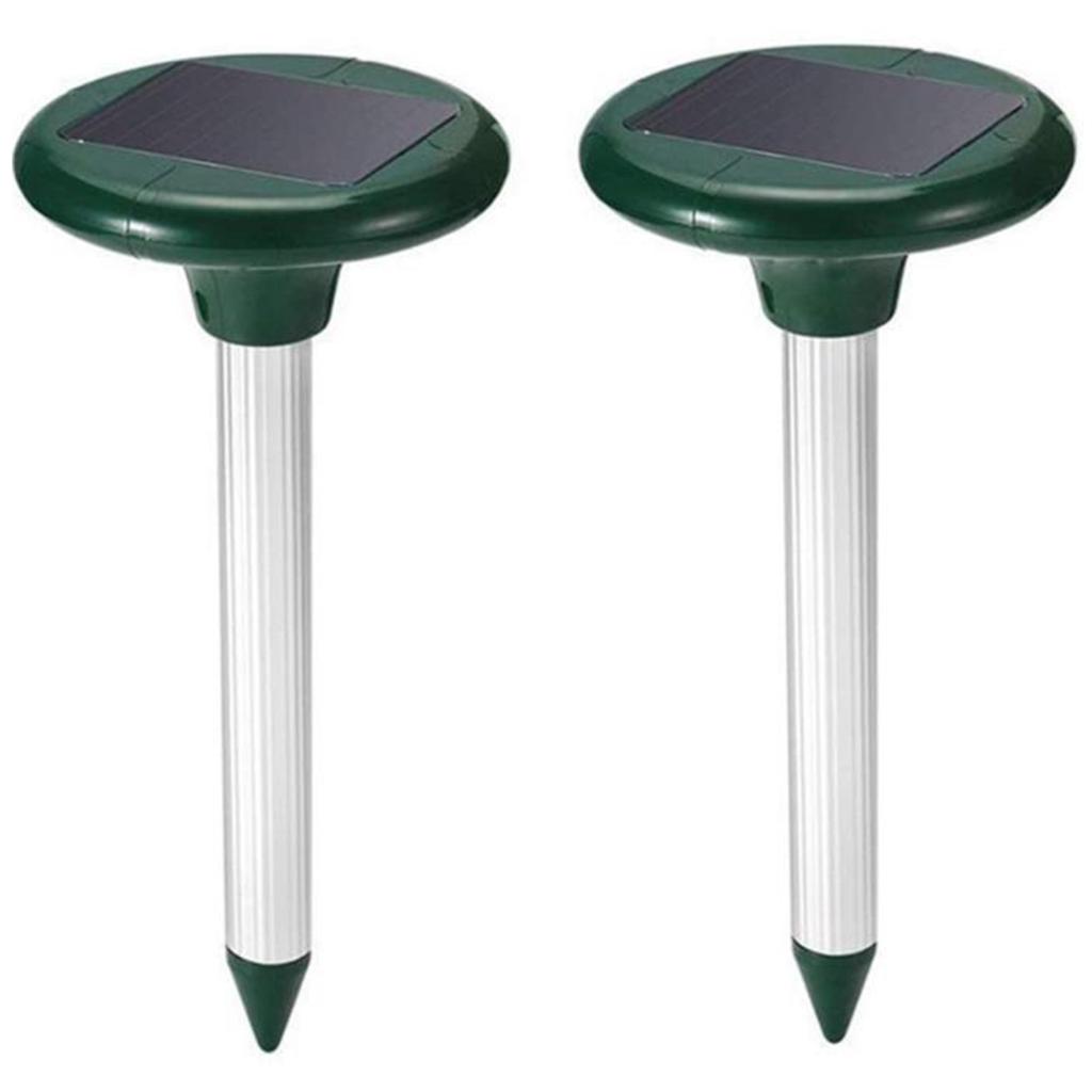 Buy 2 Pcs Mole Repeller Ultrasonic Solar Snake Repeller Vole Repeller ...