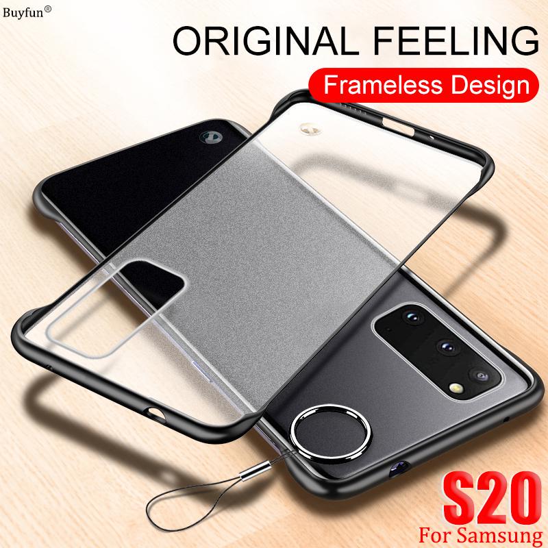Buy Ultra Thin Frameless Clear Hard Ring Case Cover For Samsung Galaxy S20 S20 Plus S20 Ultra ...