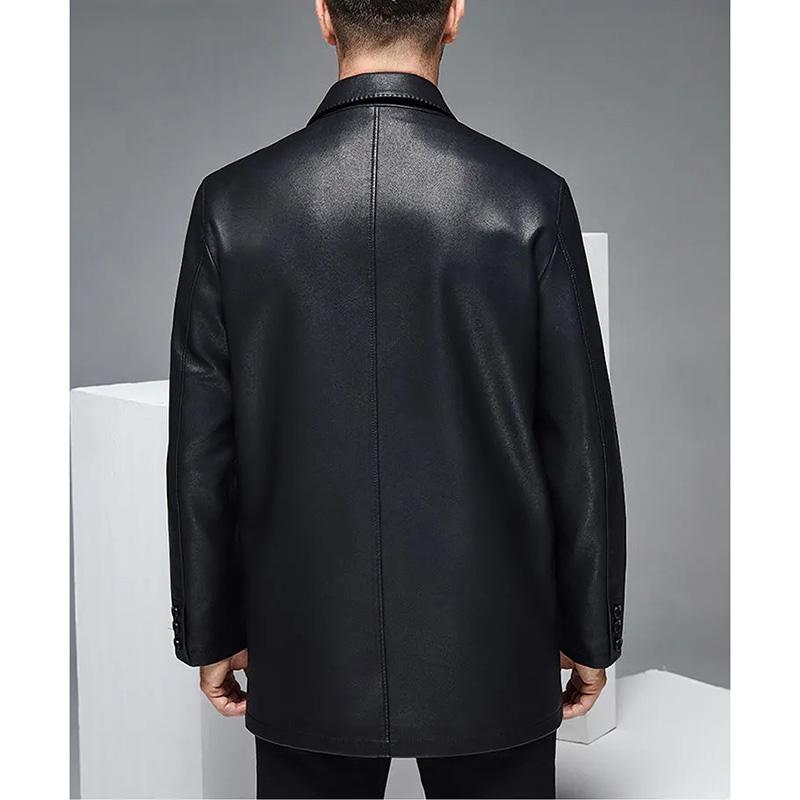 Cheap Men's Leather Clothing High Quality Sheepskin Leather Jacket ...