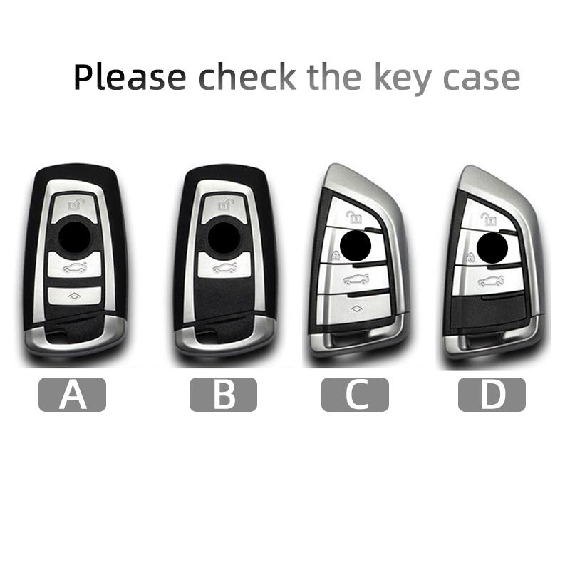 Buy Leather Car Key Case for BMW X1 X3 X5 X6 X7 F20 F15 F16 F48 G20 G30 ...