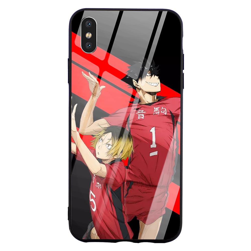 Buy Haikyuu Nekoma Tempered Glass Phone Case for Samsung A30 A40 A50 ...