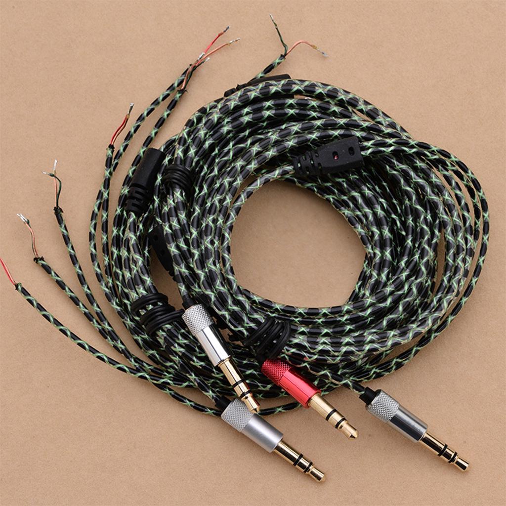 Buy Headphones Headset Repair Gold Plated Cable Wire 1.2M Universal -3 ...