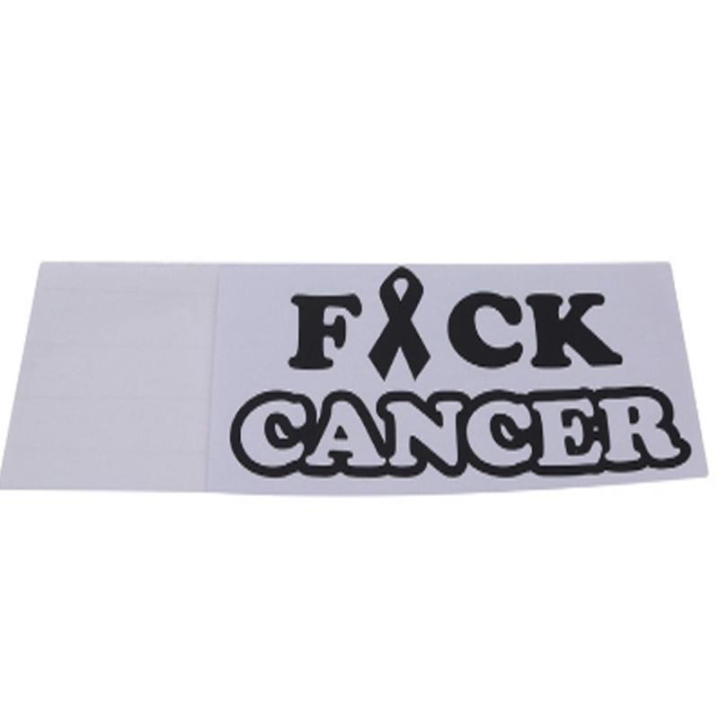 Buy FU*K CANCER Sticker Breast Cancer Car Window Laptop Decal D at ...