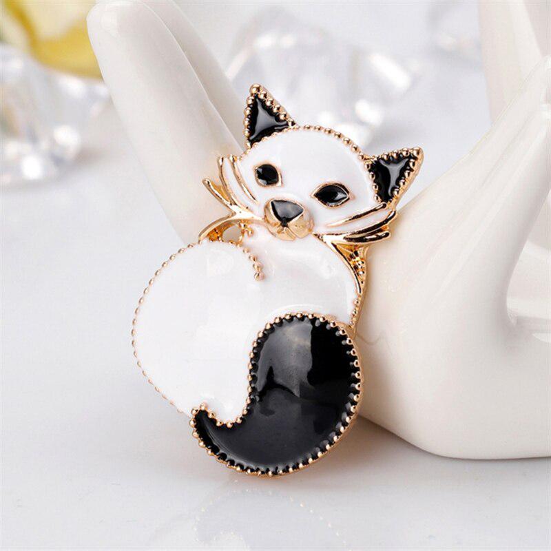 Buy Original Personality Brooch High-grade Diamond-studded Dripping Cat ...