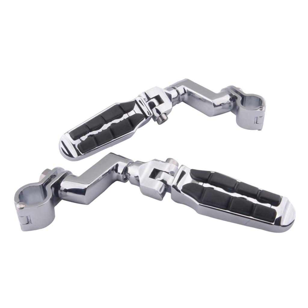 Buy Aluminum Silver Footbrake Rear Pegs Bracket Mount Footrest for ...