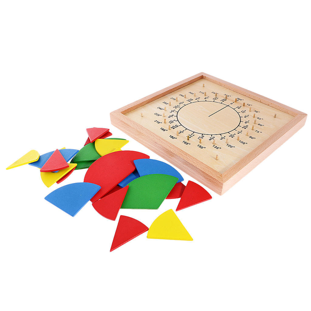 Buy Circular Mathematics Fraction Division Board Math Teaching Aids ...