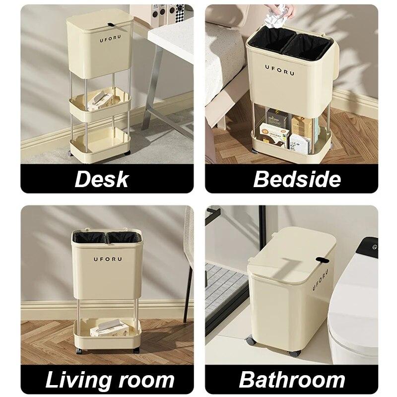 Cheap Multi-layer Sorting Kitchen Garbage Bin Dry and Wet Separation ...