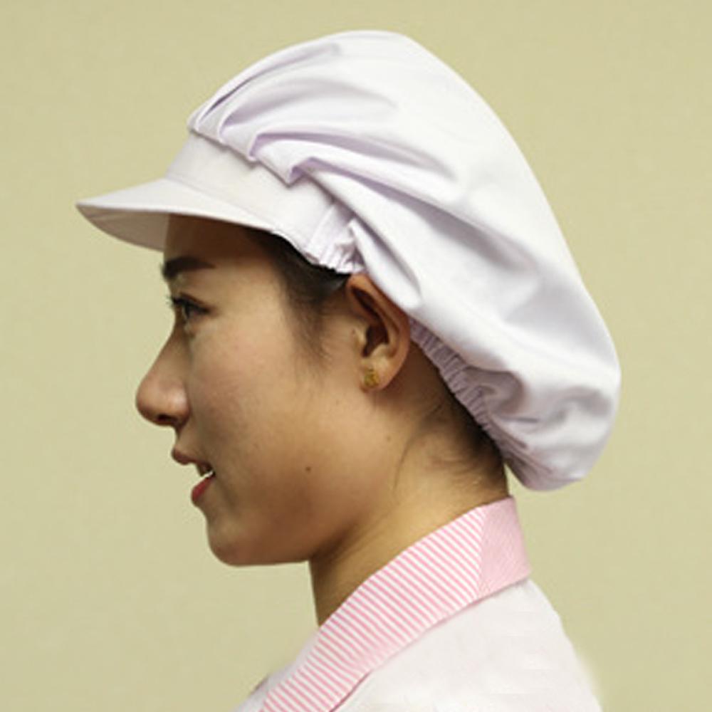 Buy 2PCS Ladies White Catering Hat Food Hygiene Snood Cap Chef Bakers ...