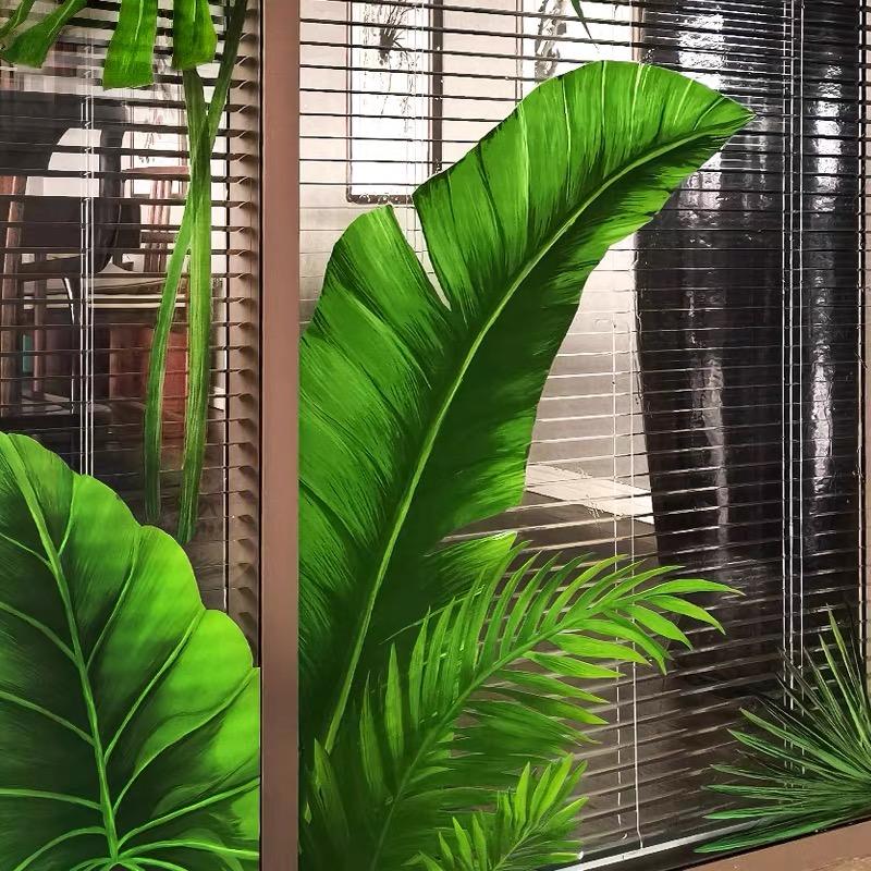 Buy 3D Plants Leaves Removable Self-adhesive Wall Sticker Living Room ...