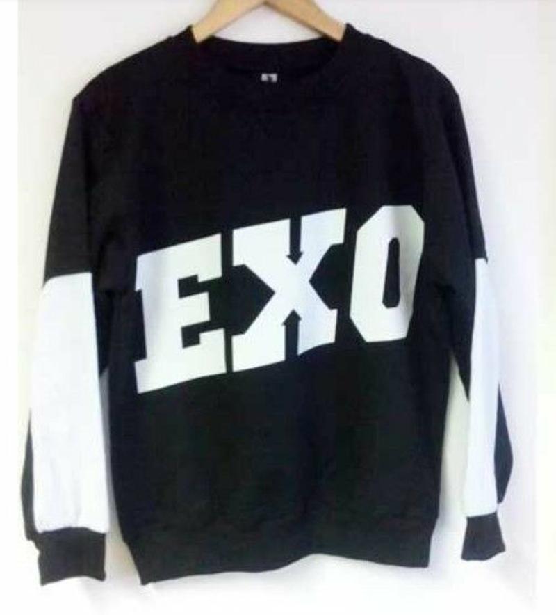Buy KPOP EXO SBS Gayo Black Chanyeol Sweater Daejun Daejeon Kai Kris ...