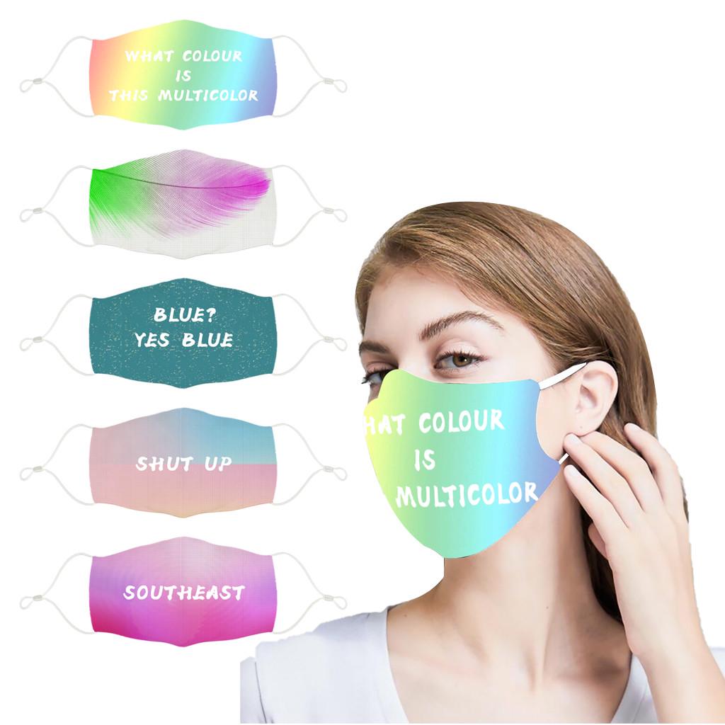 Buy [JZL] 1PCS Cloth Polyester Washable Anti- Reusable Mouth Face Masks ...
