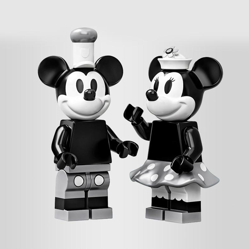 Buy Mickey Mouse Building Blocks Sets Bricks Mickey Minnie Steamboat ...